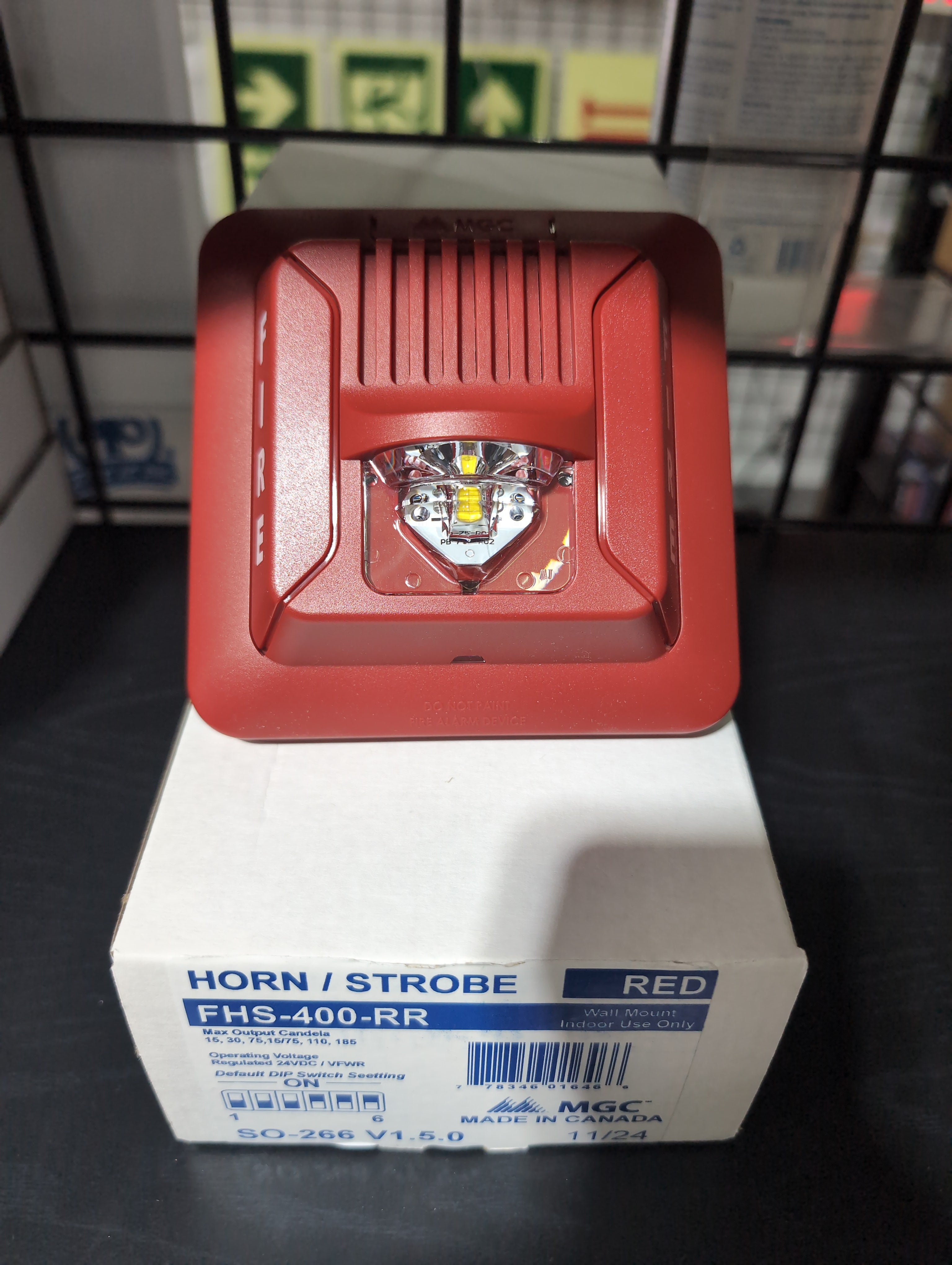 Mircom FHS-400-RR Wall Mount Horn/Strobe Red – YEG Fire & Safety