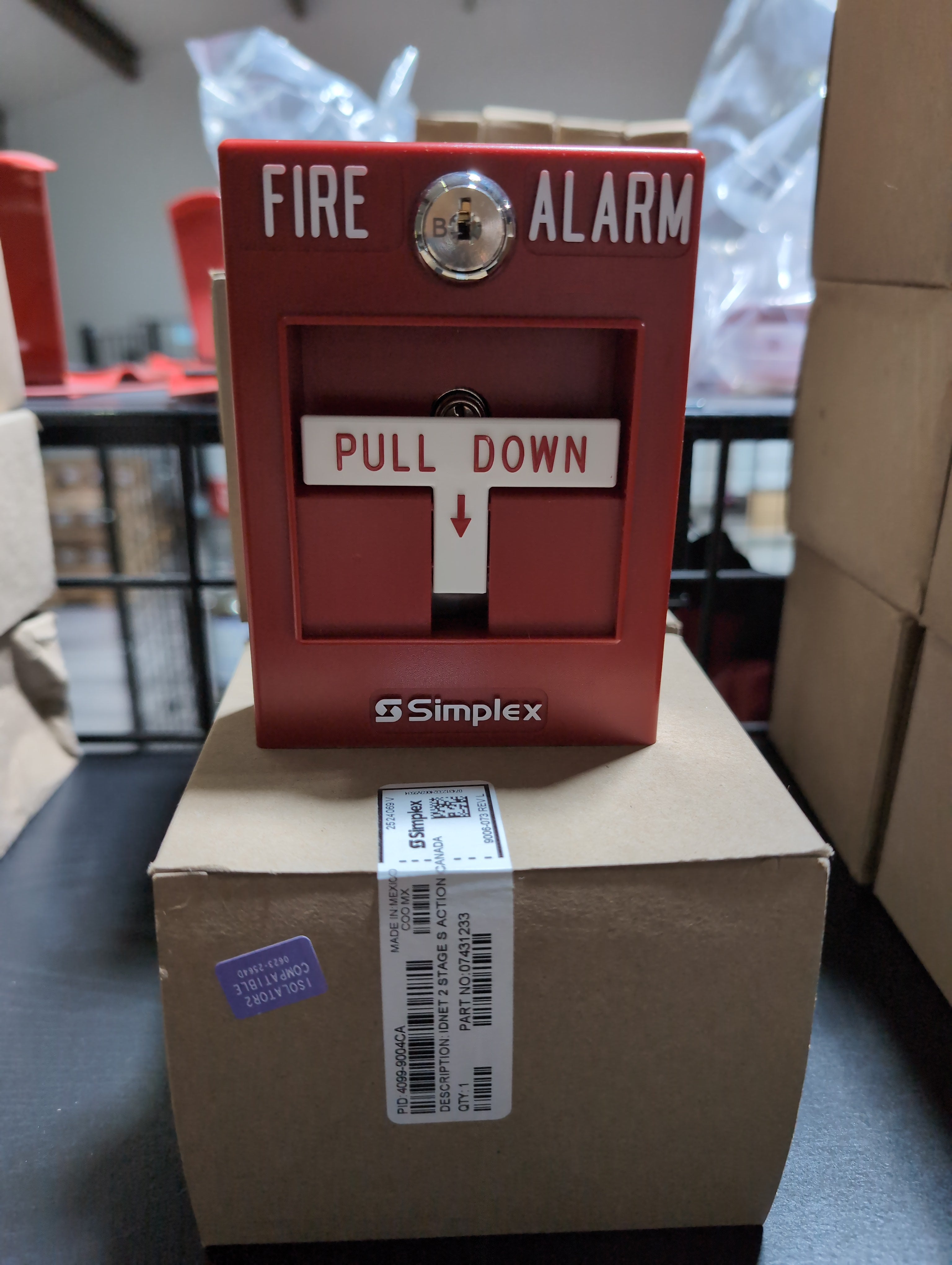 Simplex 4099-9004CA Addressable 2-Stage Pull Station – YEG Fire & Safety