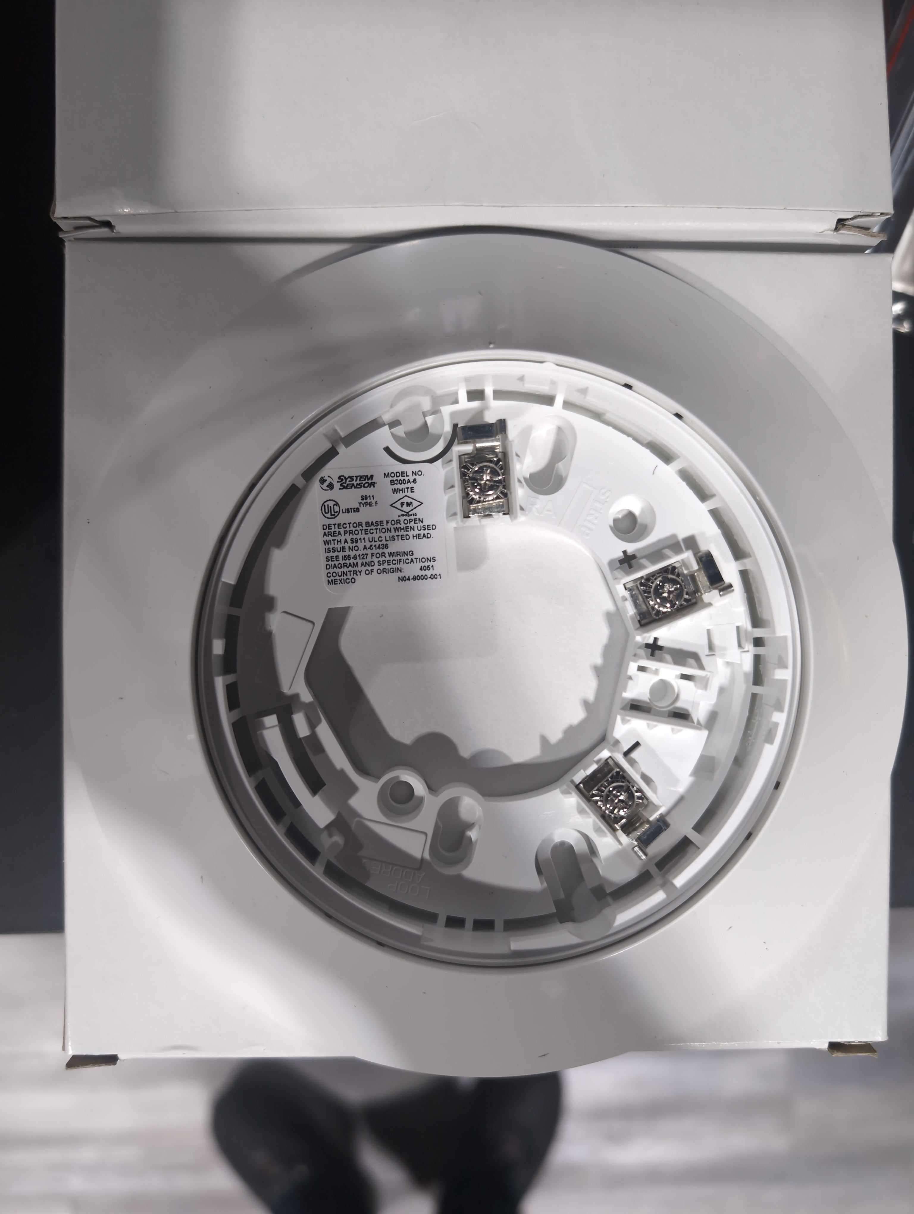 System Sensor B300A-6 Intelligent Detector Base 6" – YEG Fire & Safety