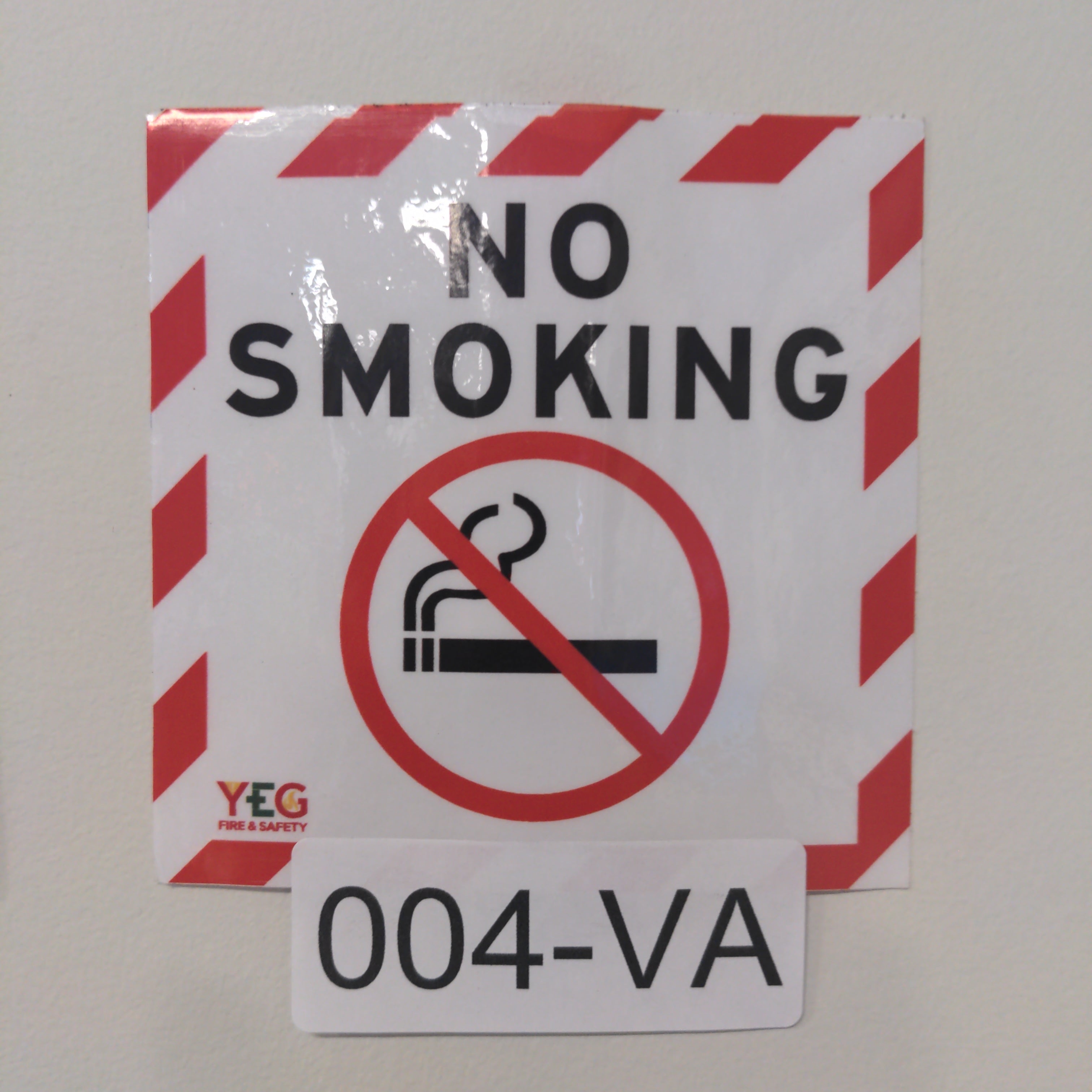 SIGN-004-VA Vehicle "NO SMOKING" - 4"x4" - Vinyl Adhesive Sign – YEG ...