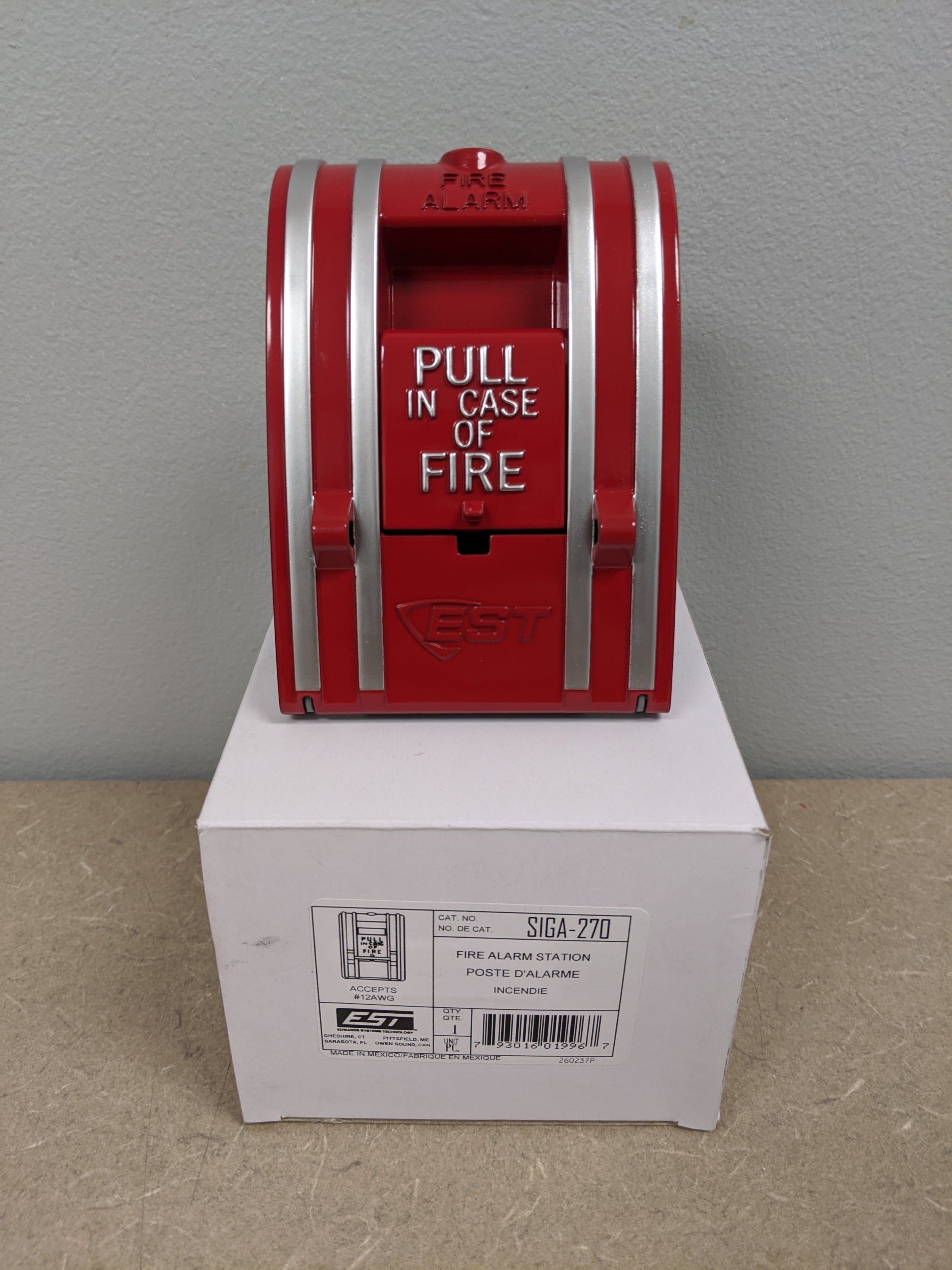 Edwards SIGA-270 Intelligent Single Stage Pull Station – YEG Fire & Safety
